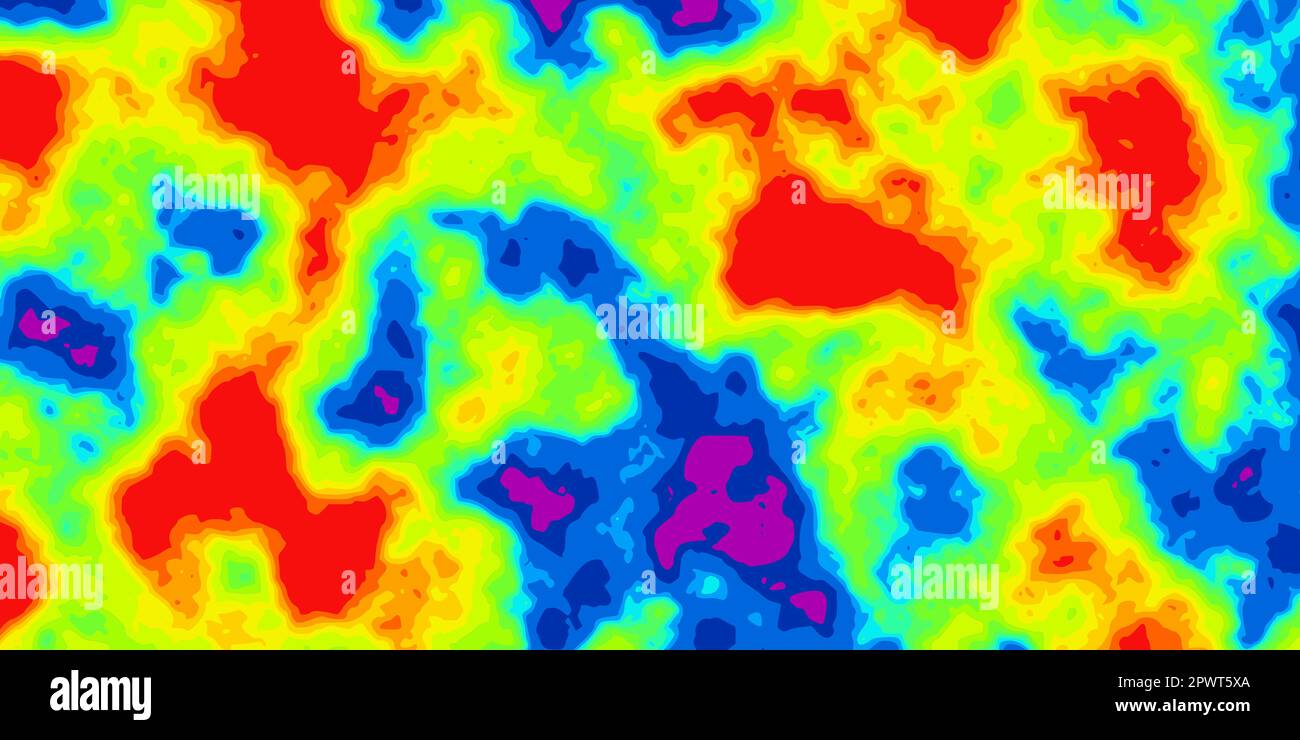 Abstract rainbow vector heat map of cold and hot distribution on ...