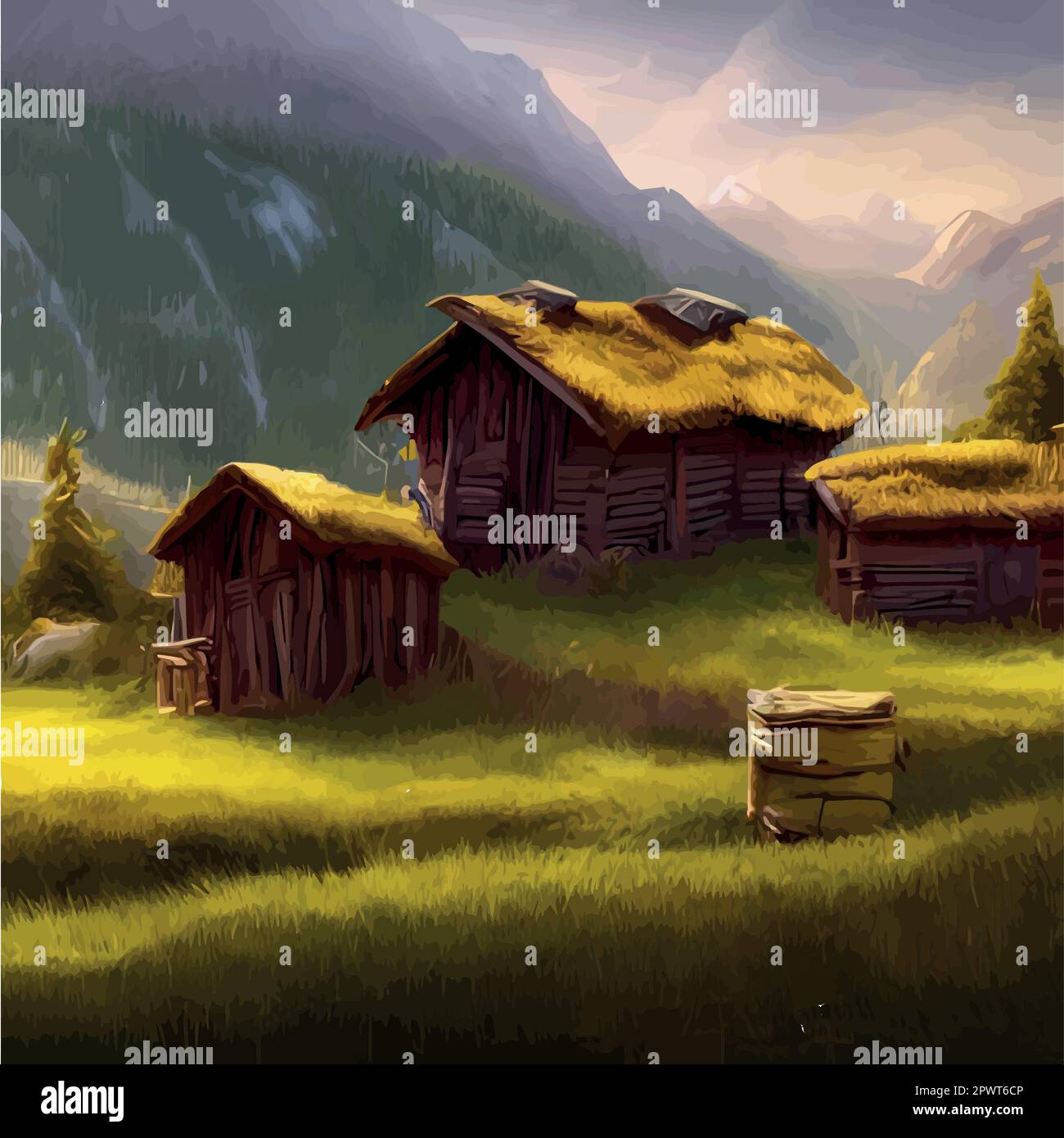 Shack housing Stock Vector Images - Alamy