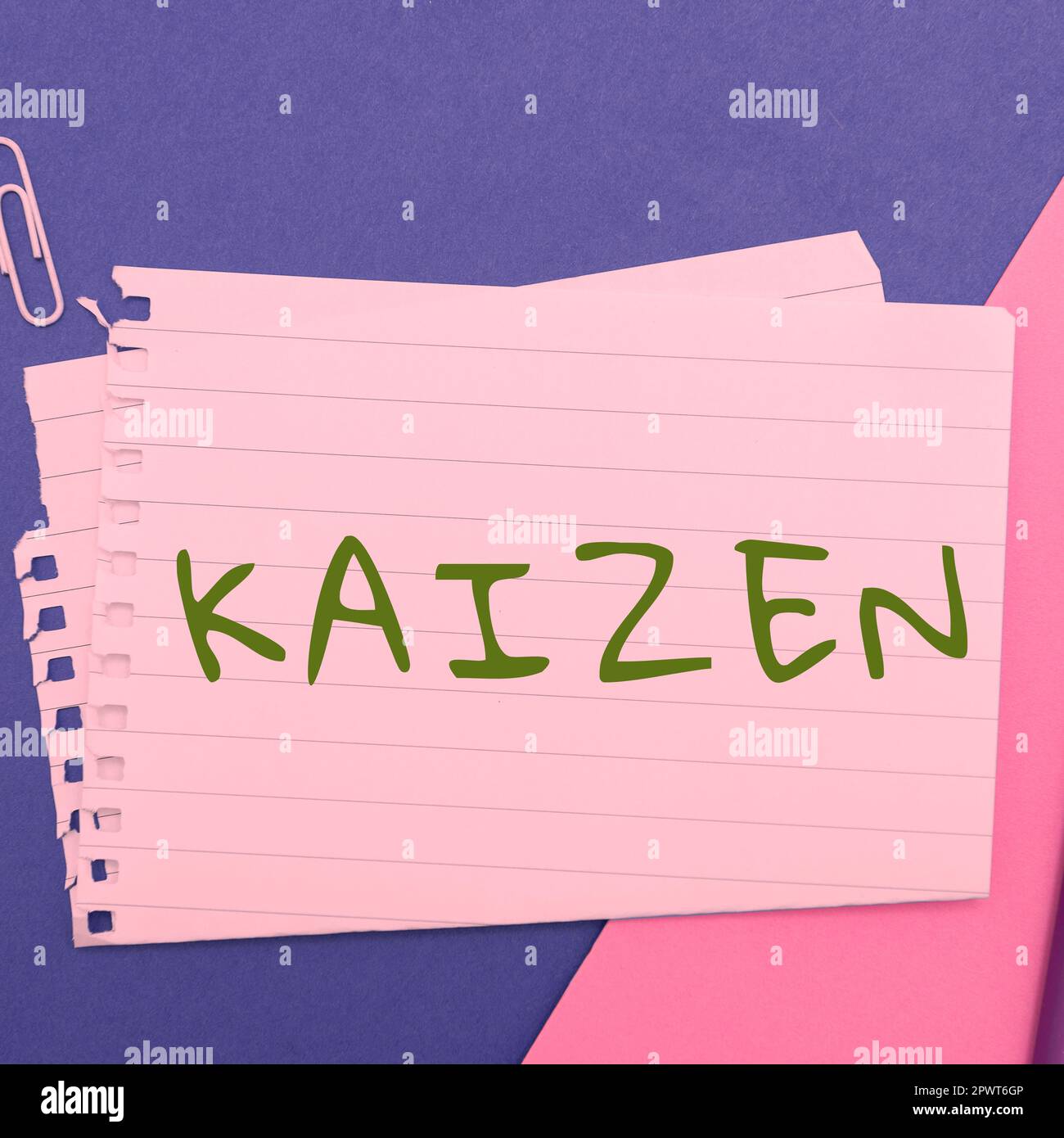 Sign displaying Kaizen, Business showcase a Japanese business ...