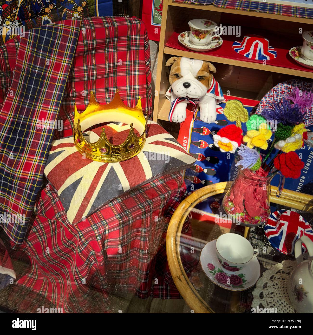 Coronation Day Window Stock Photo - Alamy