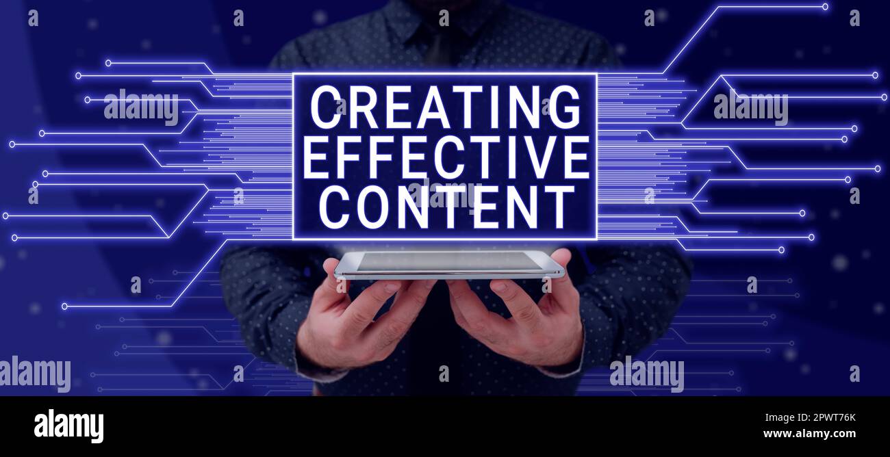 Conceptual display Creating Effective Content, Conceptual photo ... Conceptual display Creating Effective Content, Conceptual photo ...