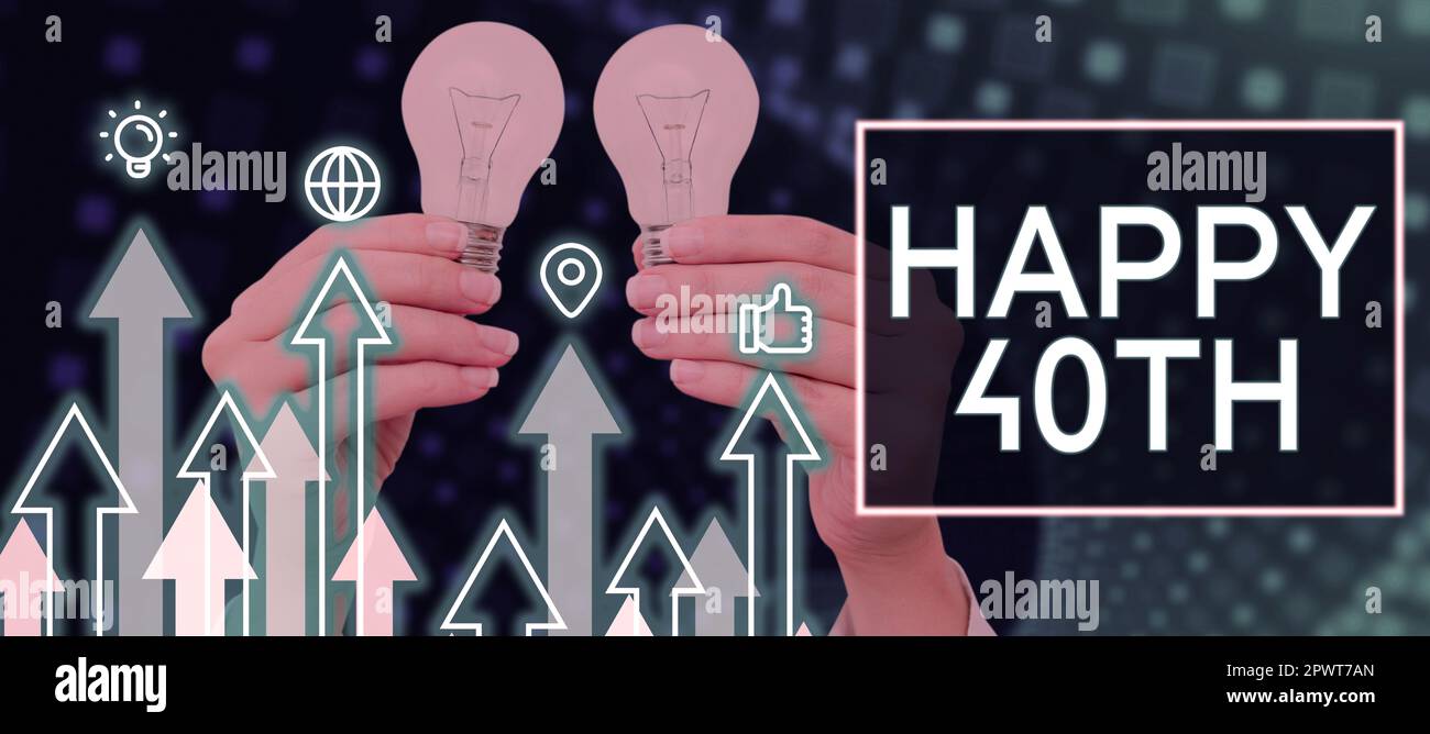 40th birthday balloon hi-res stock photography and images - Alamy