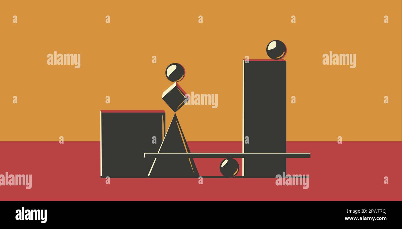Various geometric shapes. Balance concept Stock Vector Image & Art - Alamy
