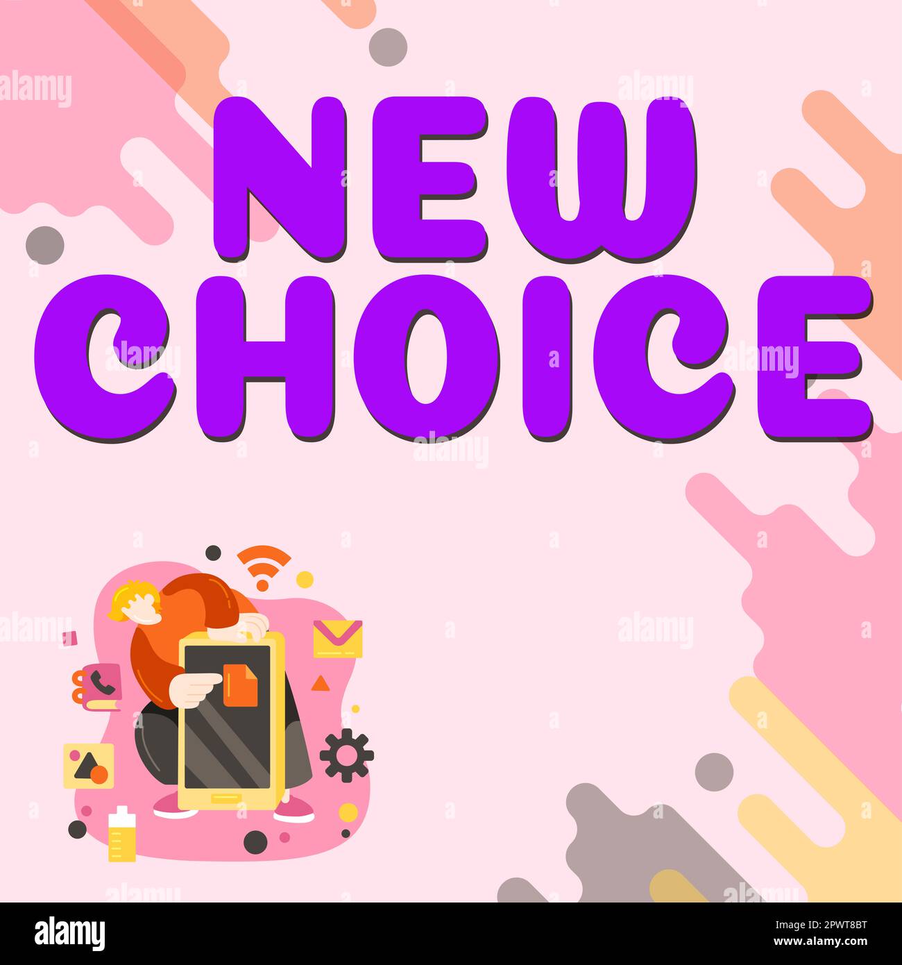 Inspiration showing sign New Choice, Word for having lot of options and ...