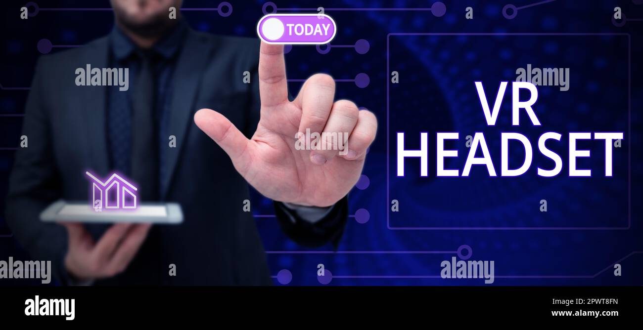 Conceptual caption Vr Headset, Conceptual photo head-mounted device ...