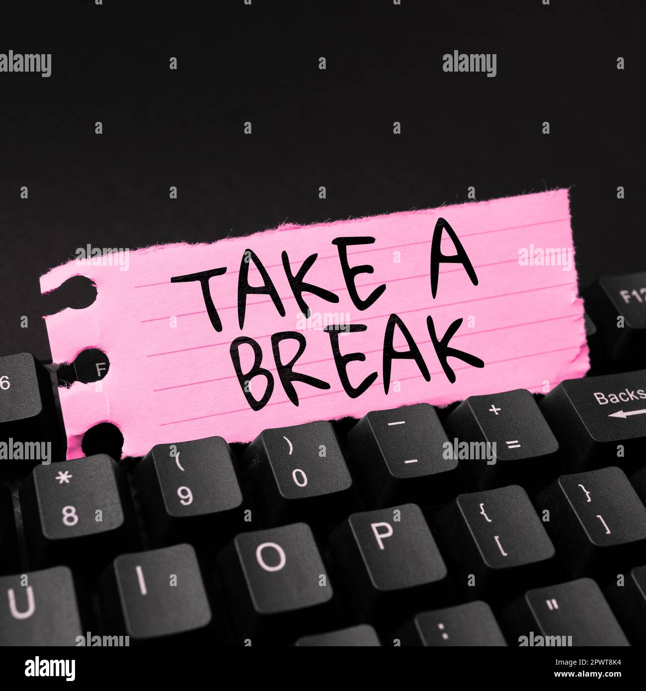 Conceptual display Take A Break, Internet Concept Resting Stop doing ...