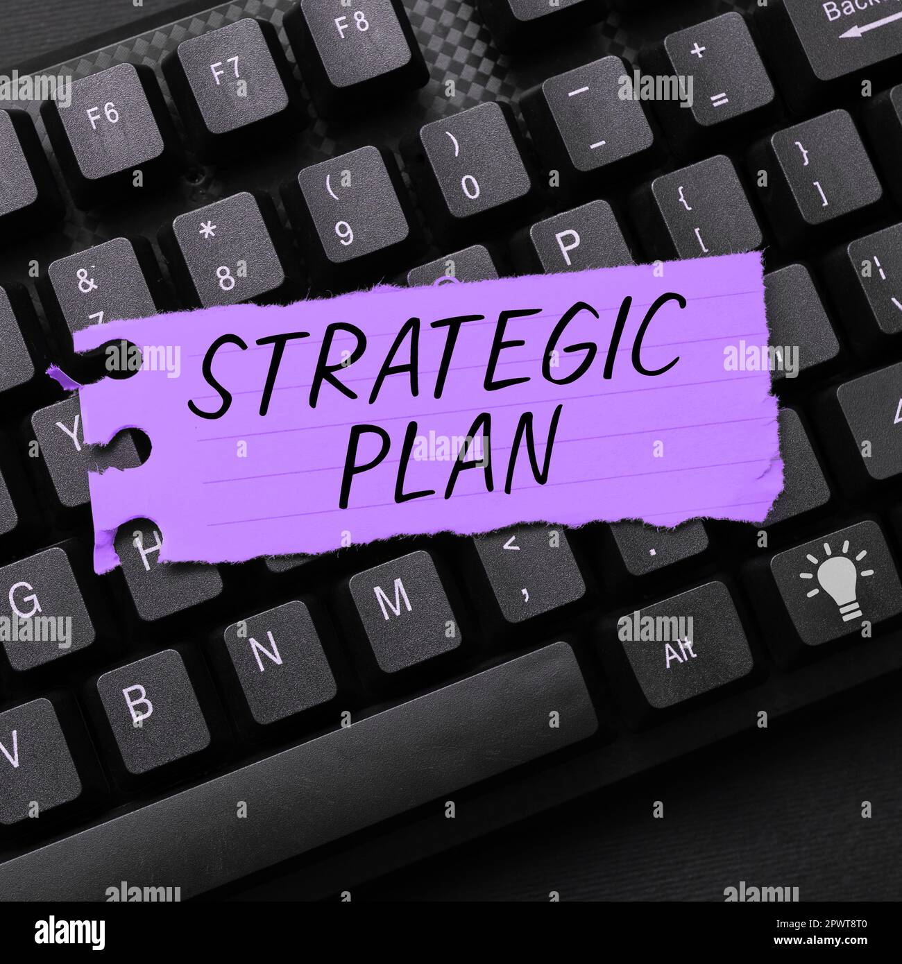 Text showing inspiration Strategic Plan, Business showcase A process of ...