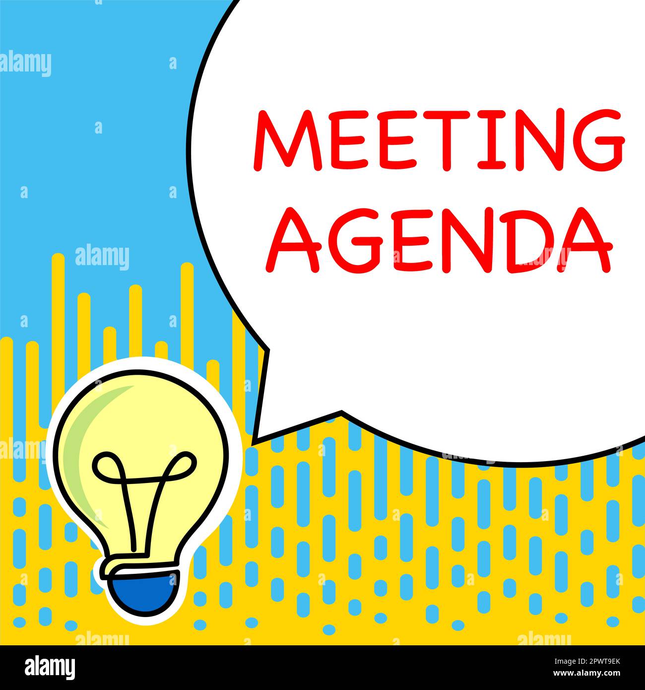 Handwriting text Meeting Agenda, Business approach An agenda sets clear ...