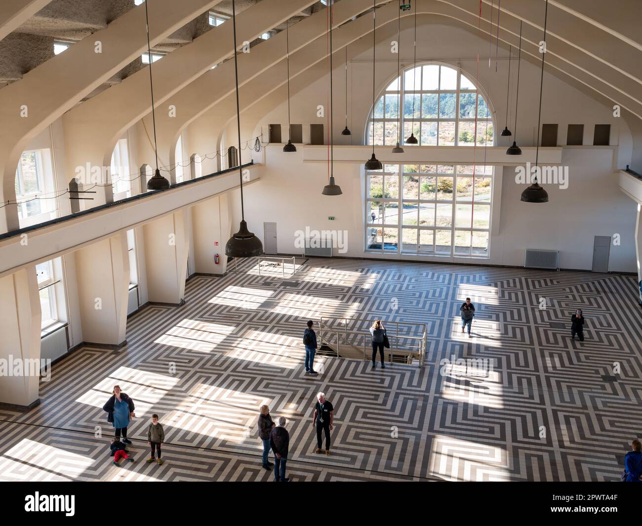 Transmittor room in Building A of former long wave radio transmission ...
