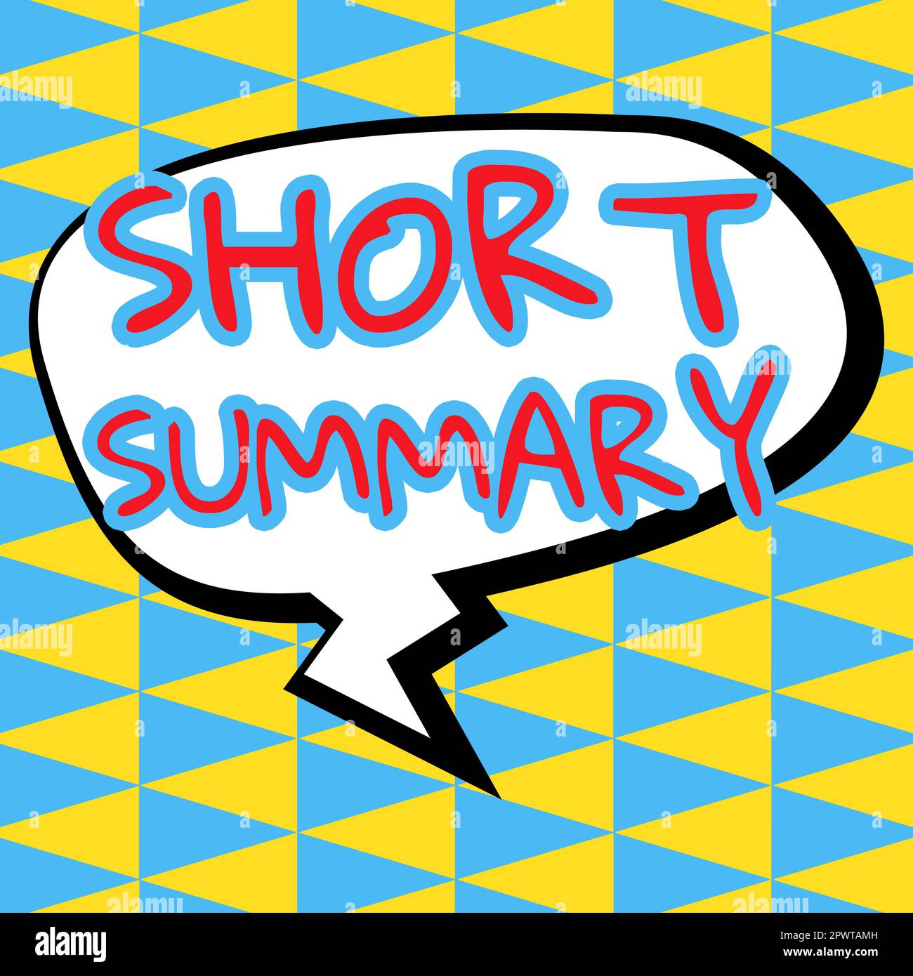 Conceptual display Short Summary, Word for Brief statement of main ...