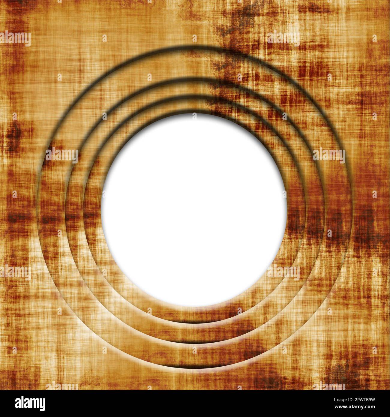 series of circles 3D with a white space inside Stock Photo - Alamy