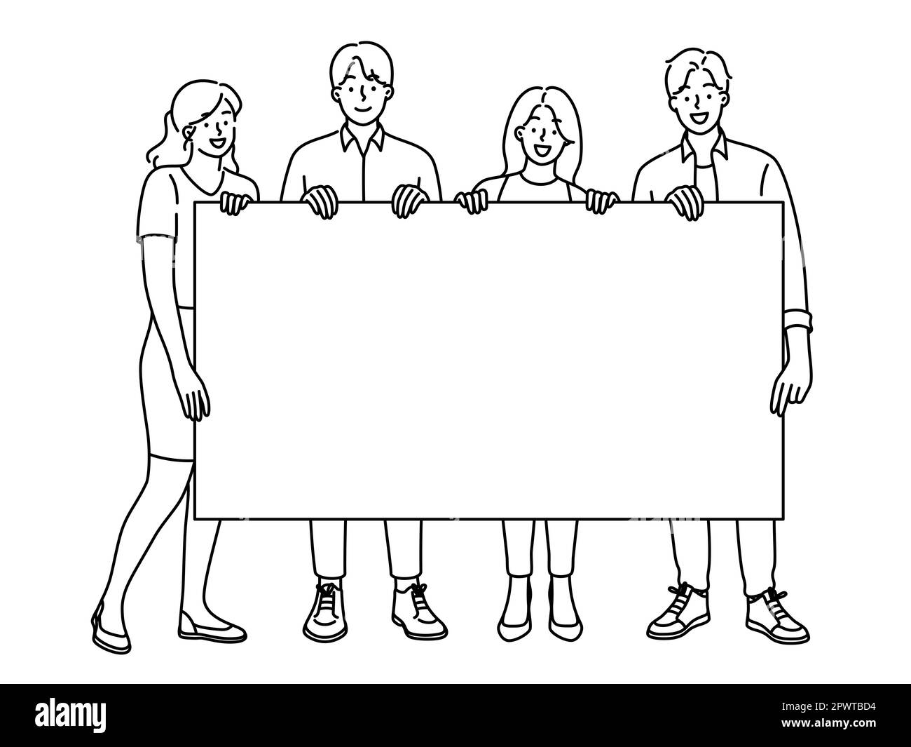 Cartoon mockup Black and White Stock Photos & Images - Alamy