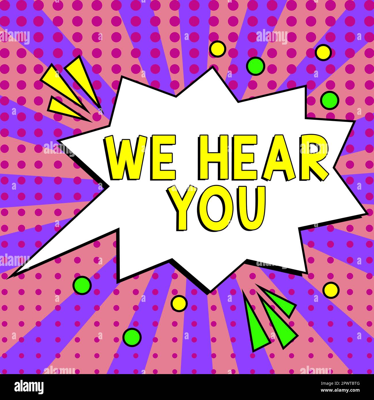 Text sign showing We Hear You, Word for Listening intently professional ...