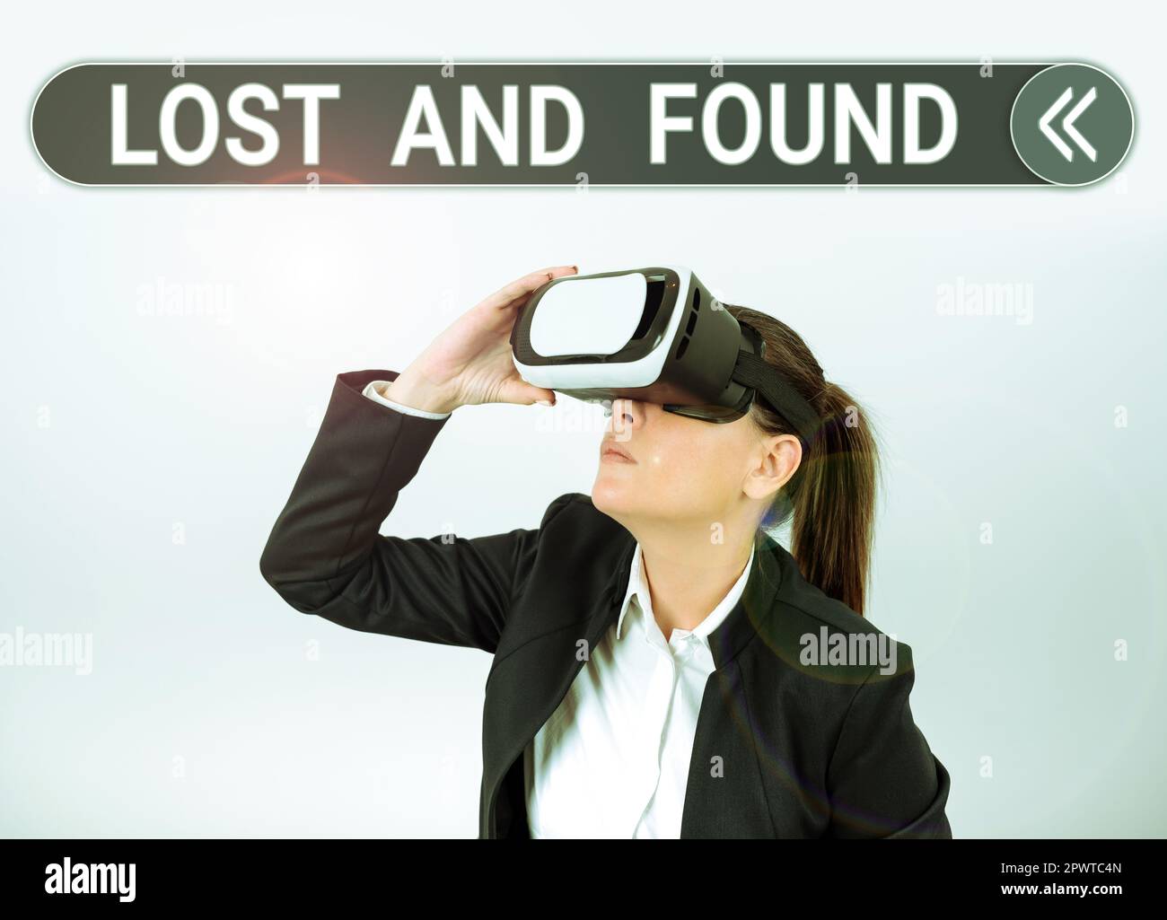 Text sign showing Lost And Found, Concept meaning Place where you can ...