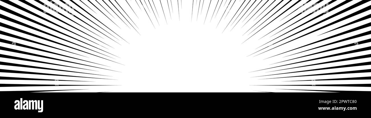 Comic book speed lines. Action lines Manga effect. Pattern of fast ...