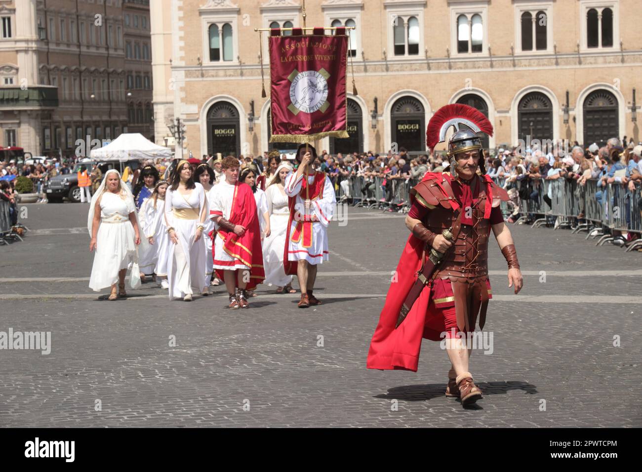Rome's birthday 2023, historical parade Stock Photo - Alamy