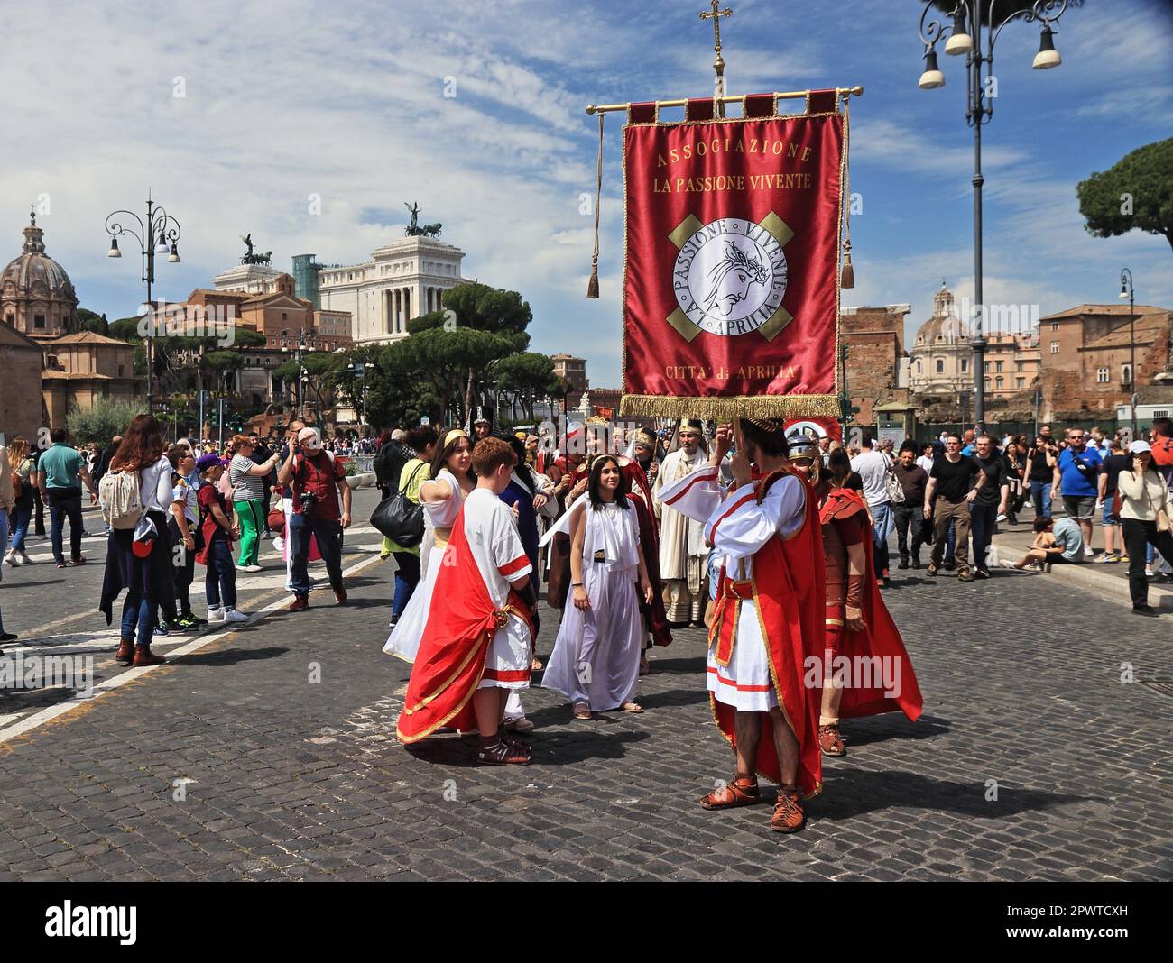 Rome's birthday 2023, historical parade Stock Photo - Alamy