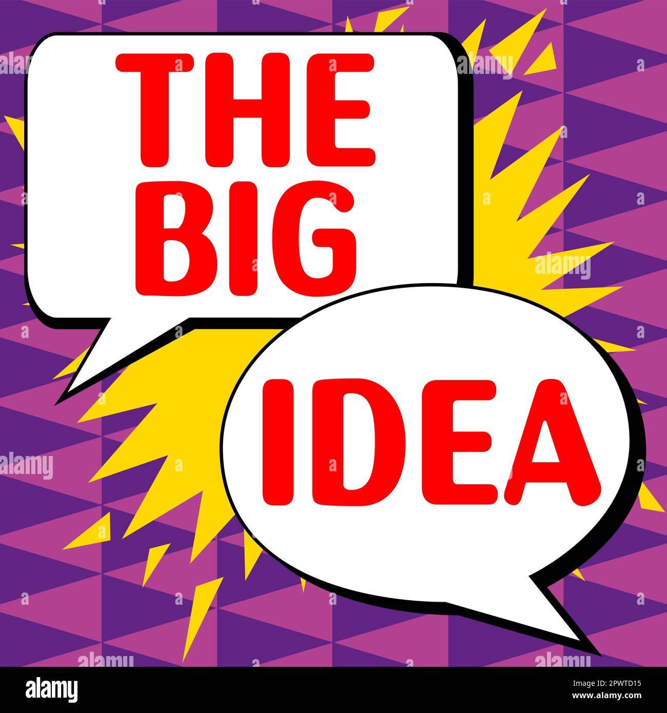 Sign displaying The Big Idea, Business idea have a successful idea ...