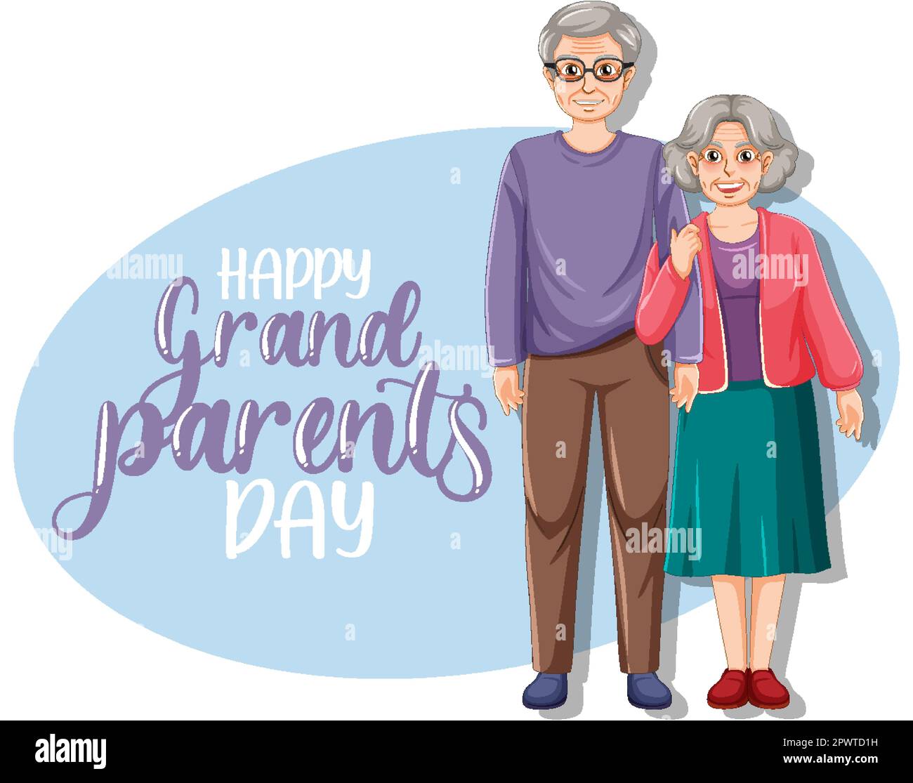 Happy grandparent day banner illustration Stock Vector Image & Art - Alamy