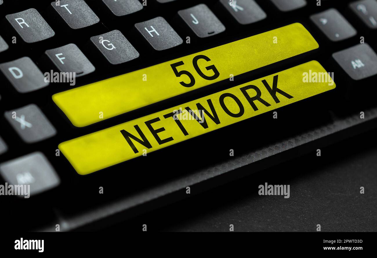 Text showing inspiration 5G Network, Word Written on greatly increase ...