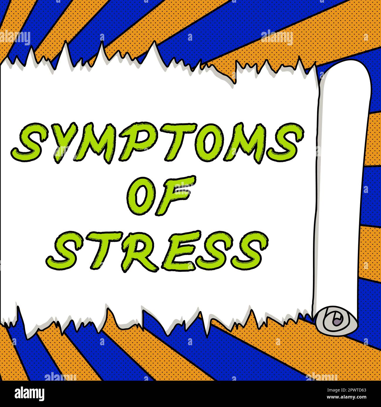 Writing displaying text Symptoms Of Stress, Concept meaning serving as ...