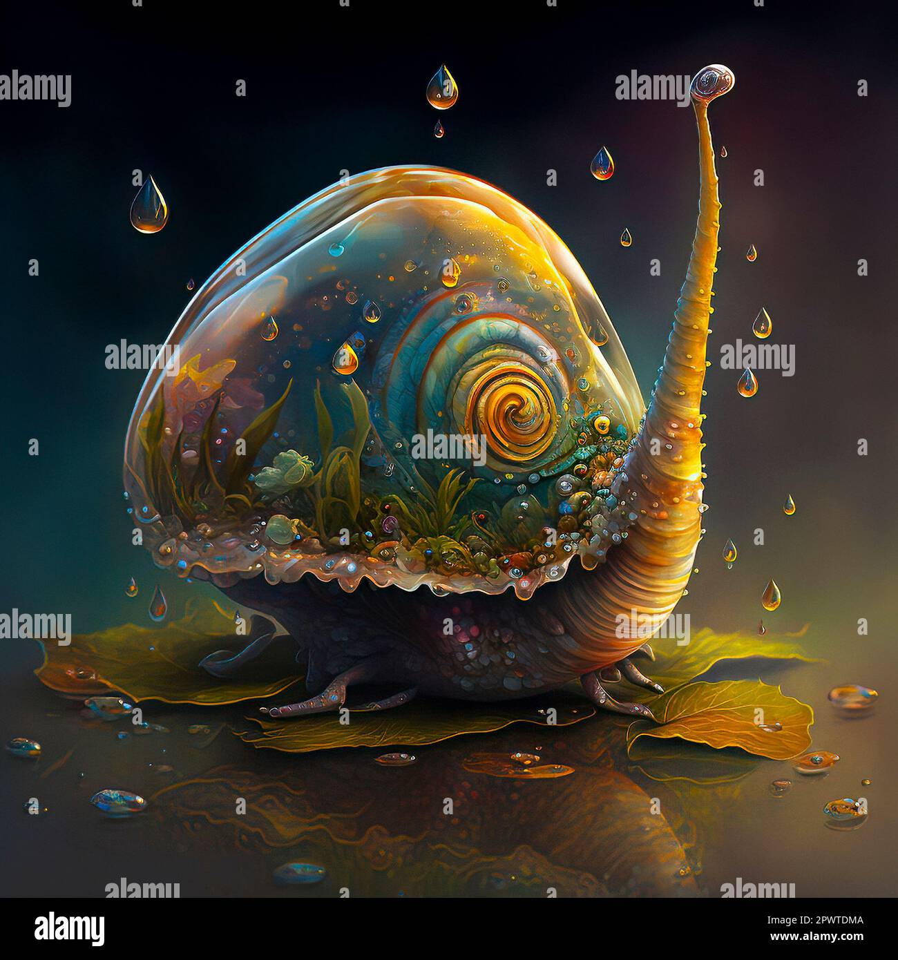 Magic snail hi-res stock photography and images - Alamy