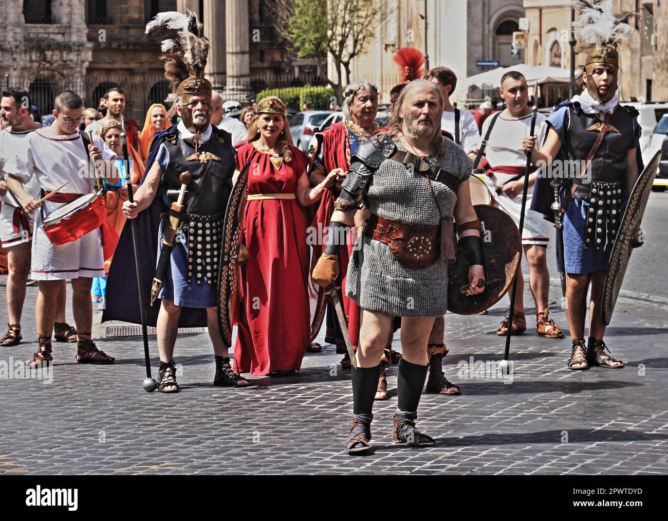Rome's birthday 2023, historical parade Stock Photo - Alamy