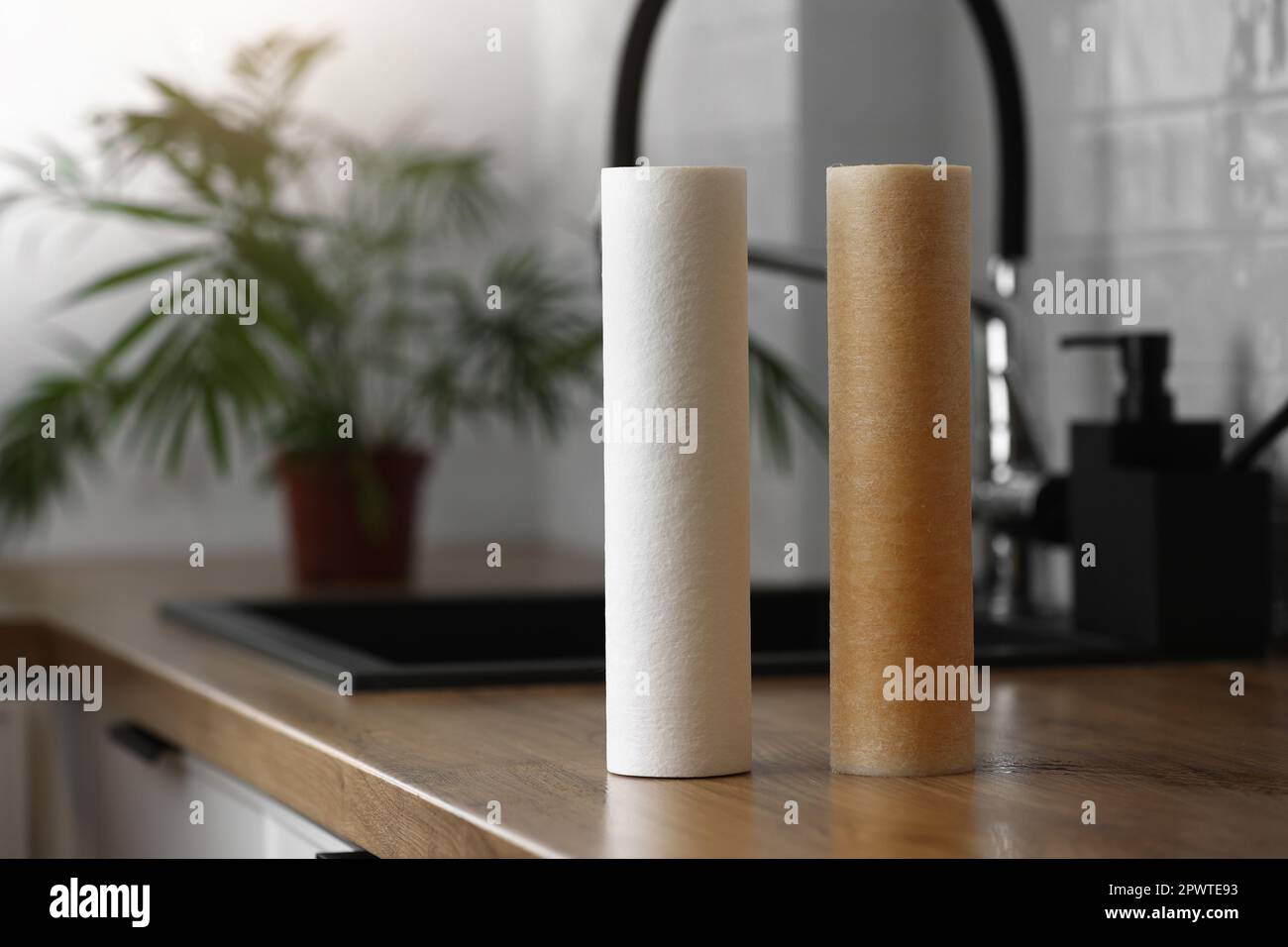 Water purification for domestic water supply. New clean and used water ...