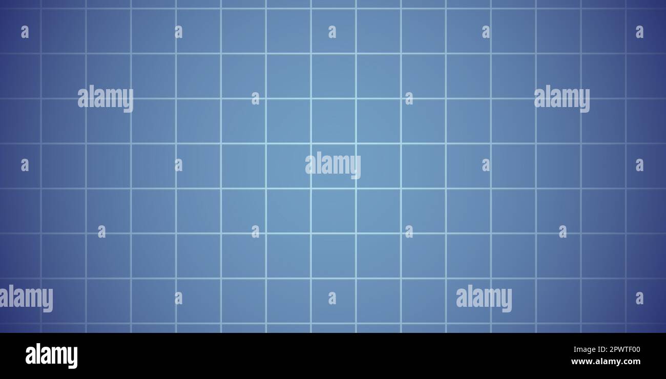 Blue tiled wall horizontal background with vignette round gradient ...