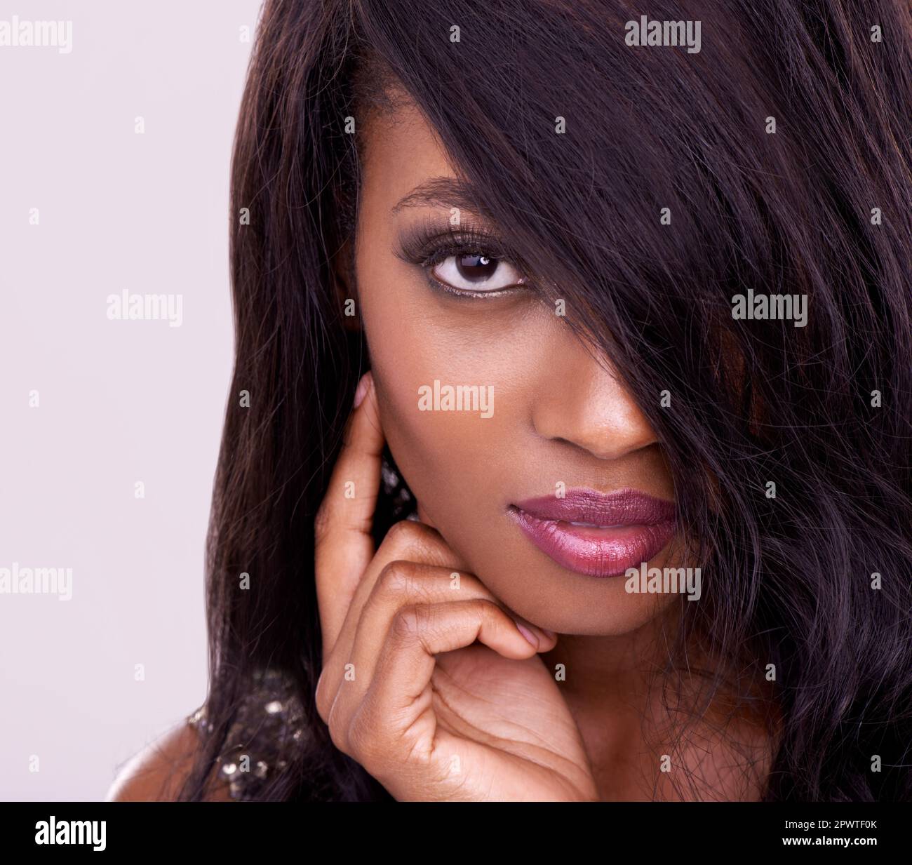 Stunning hair completes every look. Cropped studio shot of a beautiful ...