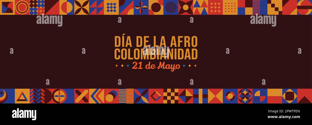Dia de la Afrocolombianidad Abstract Background vector illustration ...