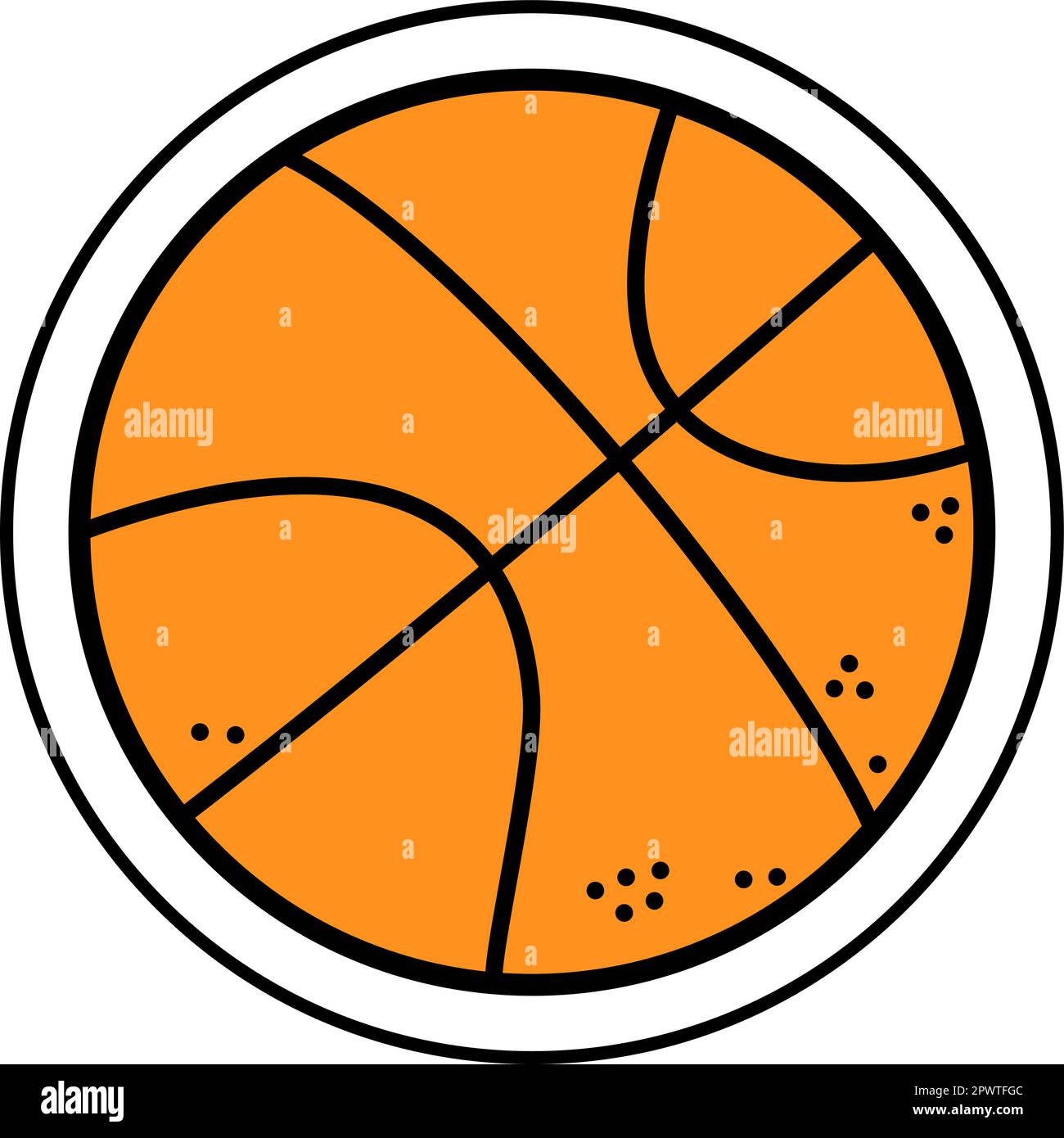 Basketball ball 2d hi-res stock photography and images - Alamy