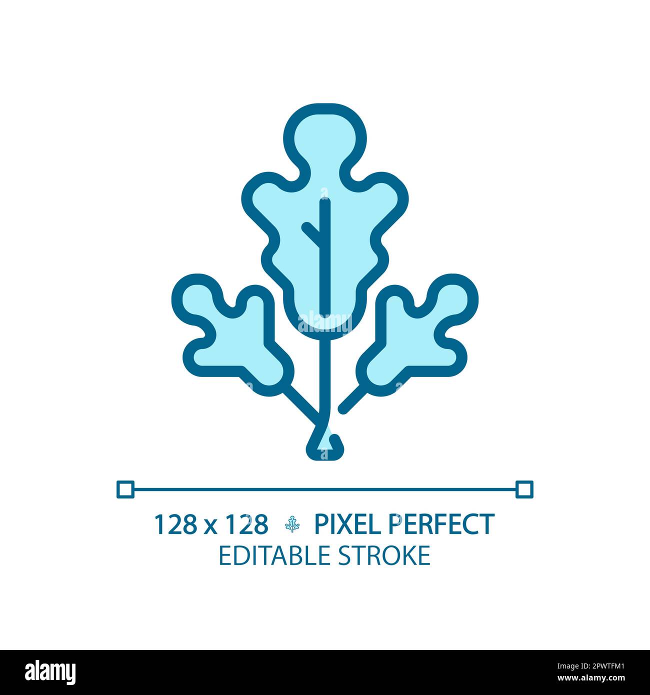 Herbs pixel perfect blue RGB color icon Stock Vector Image & Art - Alamy