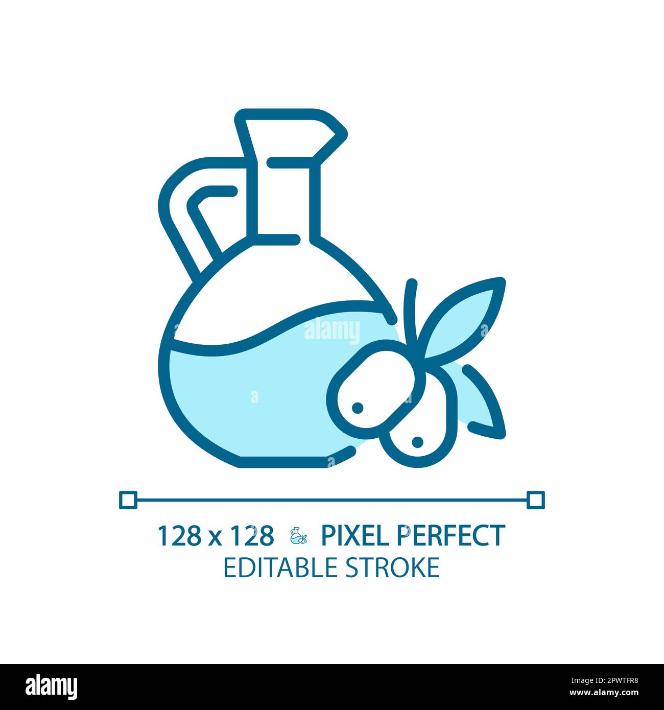 Oil pixel perfect blue RGB color icon Stock Vector Image & Art - Alamy