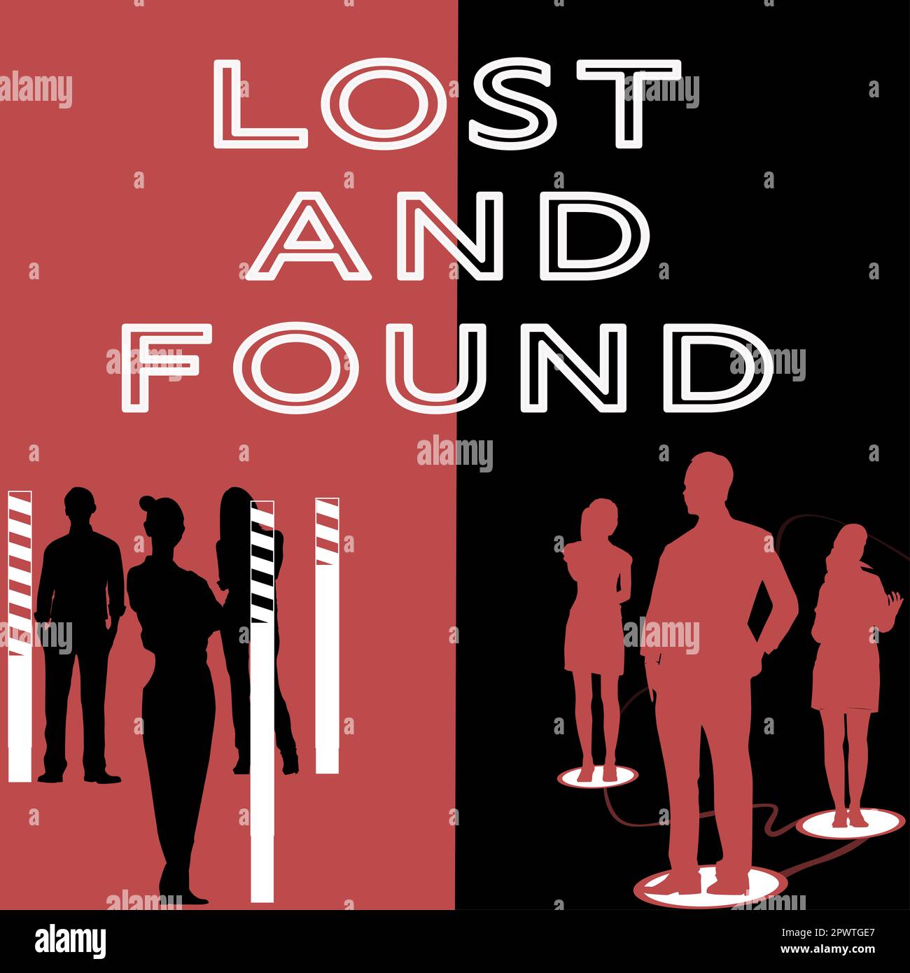 Text sign showing Lost And Found, Word for Place where you can find ...