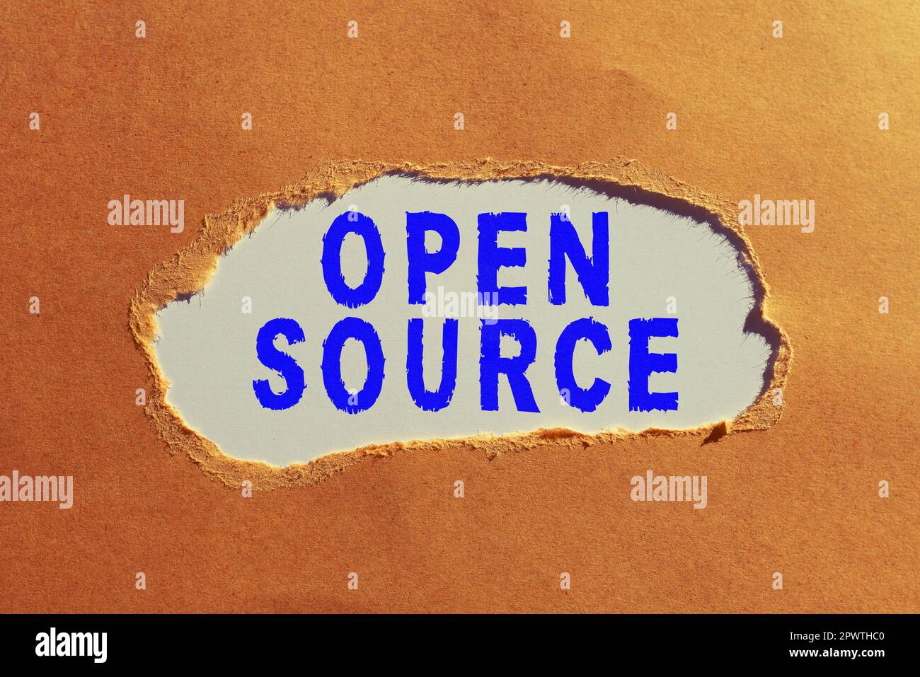 Inspiration showing sign Open Source, Word for denoting software which ...