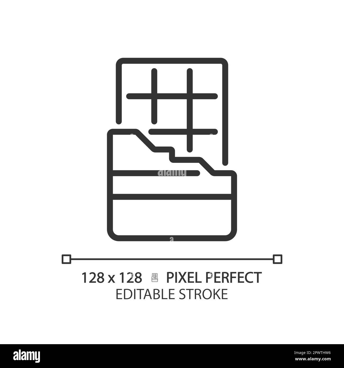 Simple line drawing chocolate Black and White Stock Photos & Images - Alamy