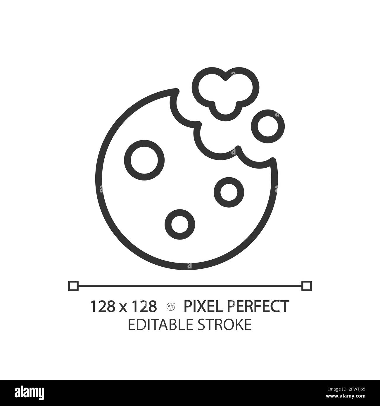 Cookies pixel perfect linear icon Stock Vector Image & Art - Alamy Cookies pixel perfect linear icon Stock Vector Image & Art - Alamy