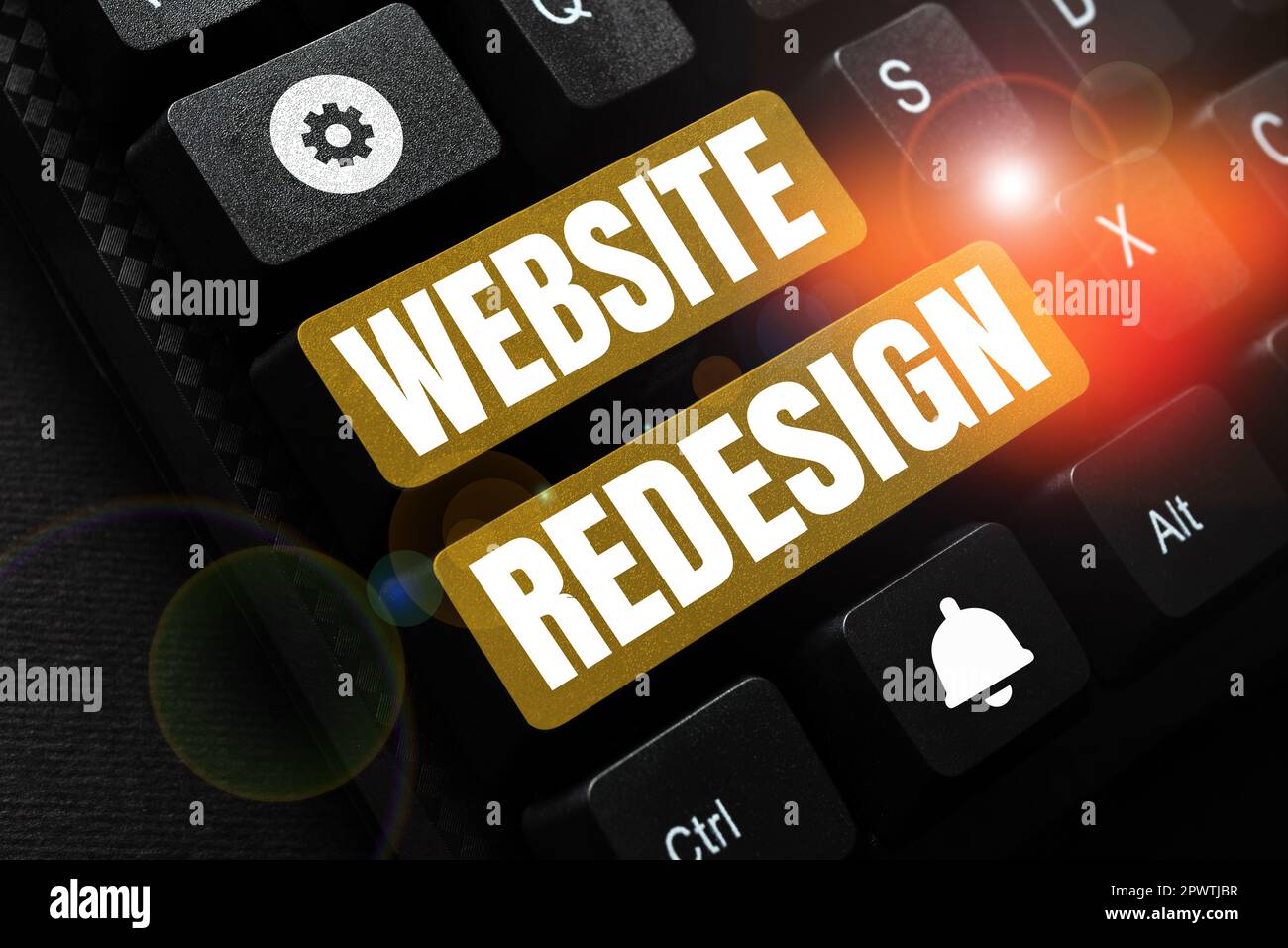 Text caption presenting Website Redesign, Business concept modernize improver or evamp your ...