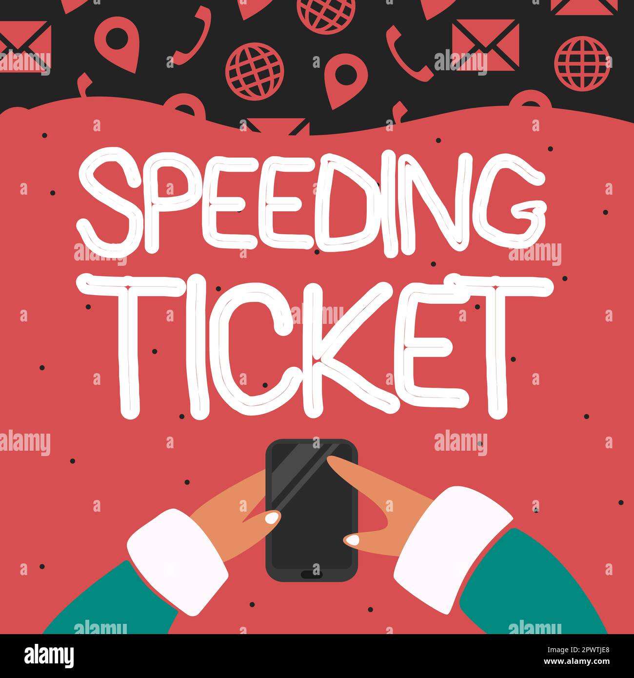 Handwriting text Speeding Ticket, Word for psychological test for the ...