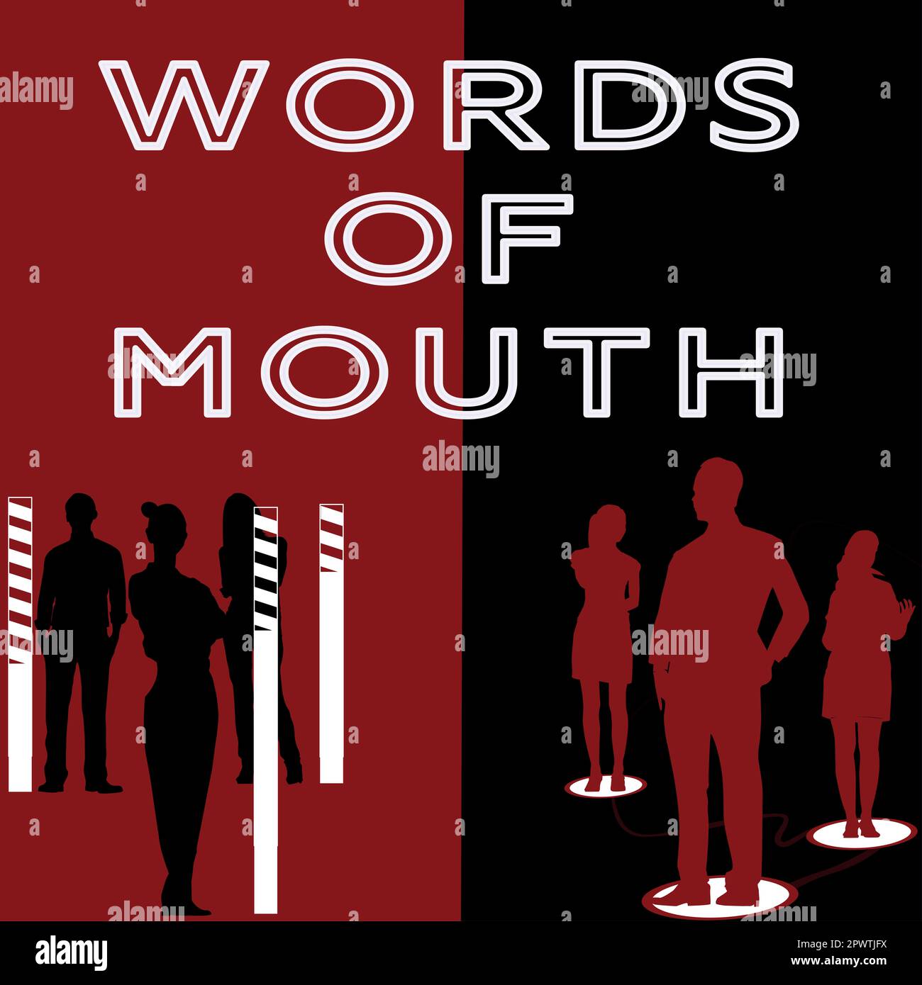Hand writing sign Words Of Mouth, Word for simple statement can help ...