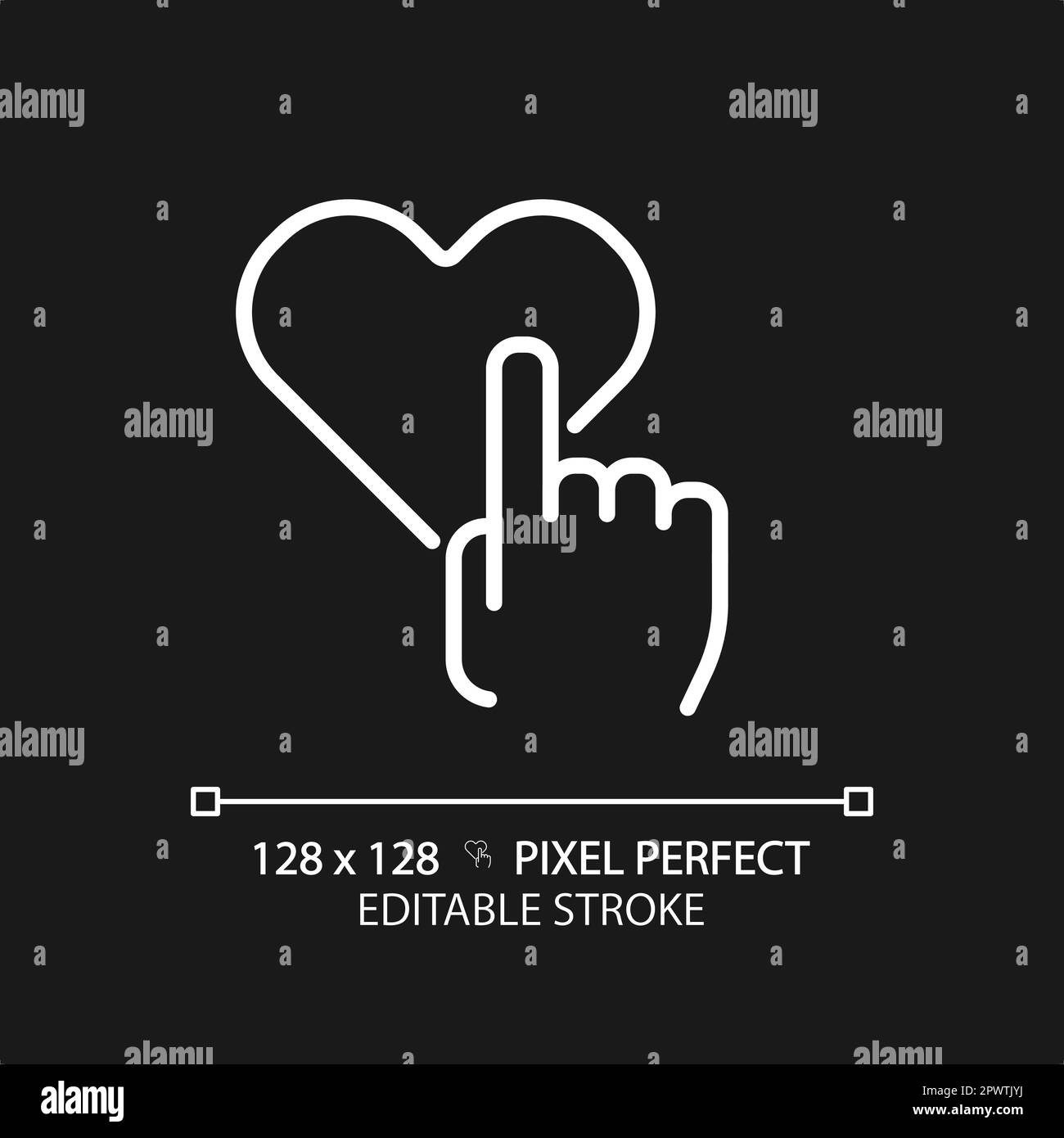 Like pixel perfect white linear icon for dark theme Stock Vector Image ... Like pixel perfect white linear icon for dark theme Stock Vector Image ...