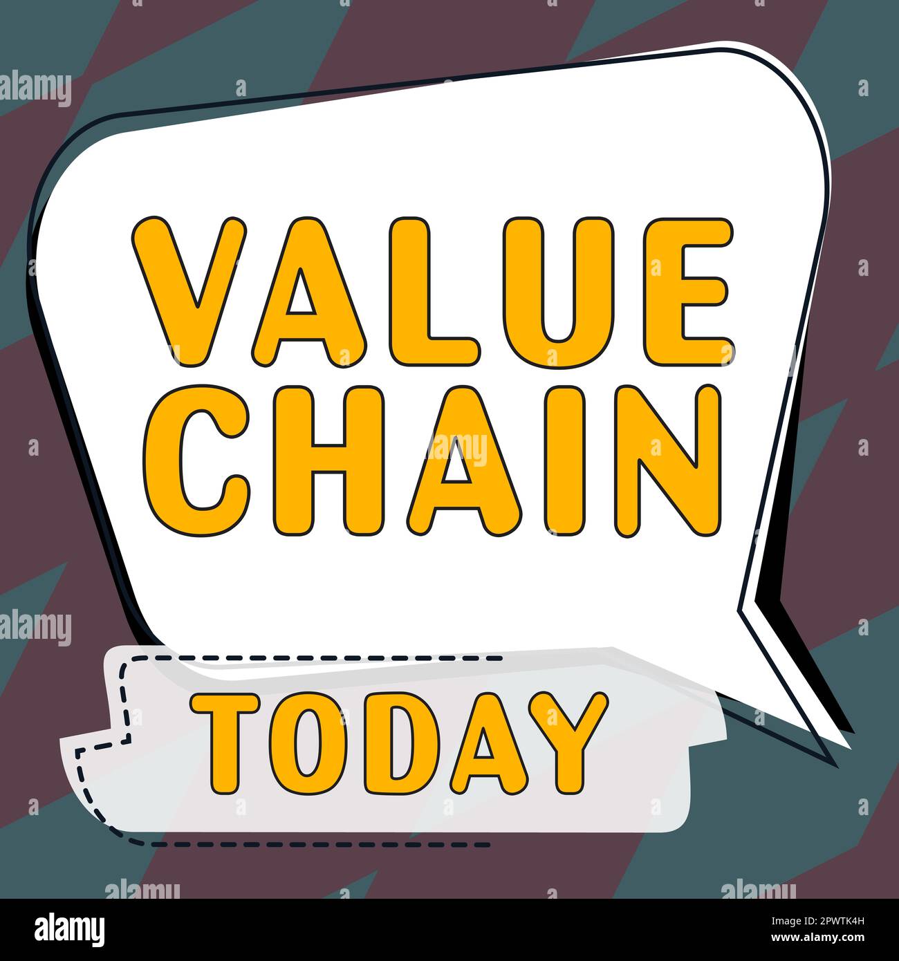 Text sign showing Value Chain, Business idea Business manufacturing ...