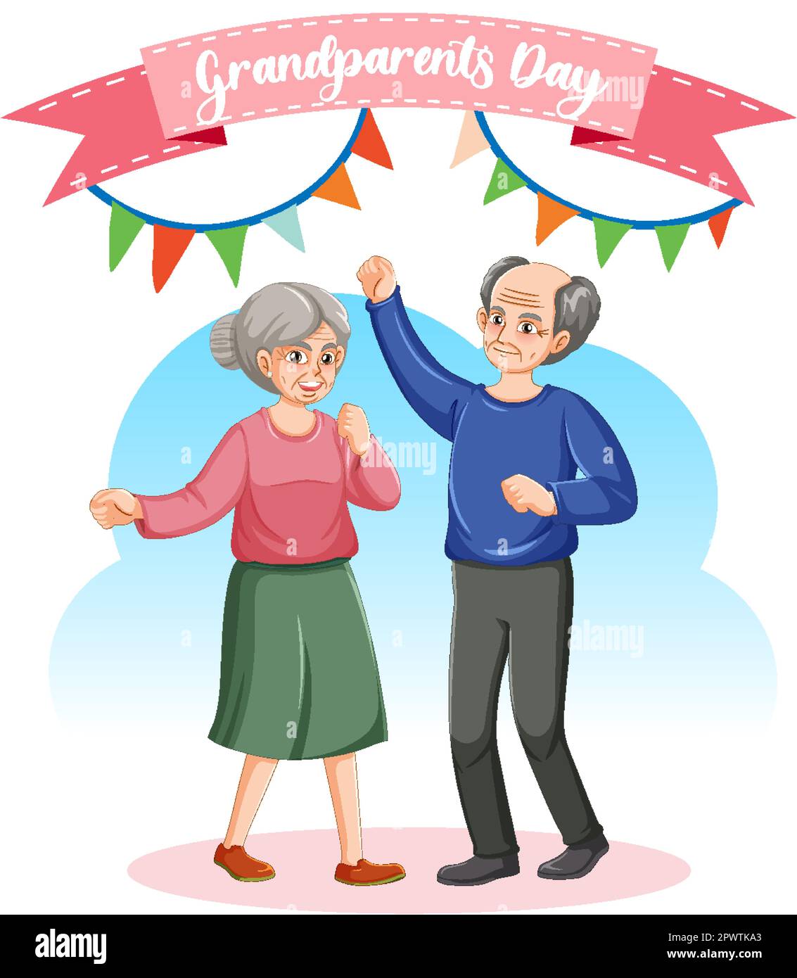 Happy grandparent day banner illustration Stock Vector Image & Art - Alamy