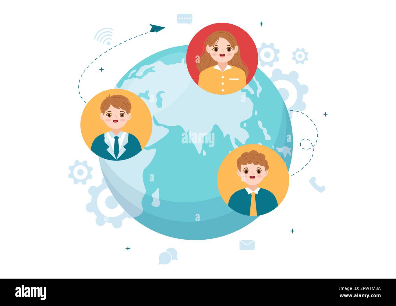 Outsourcing Business with Idea of Teamwork, Company Development ...