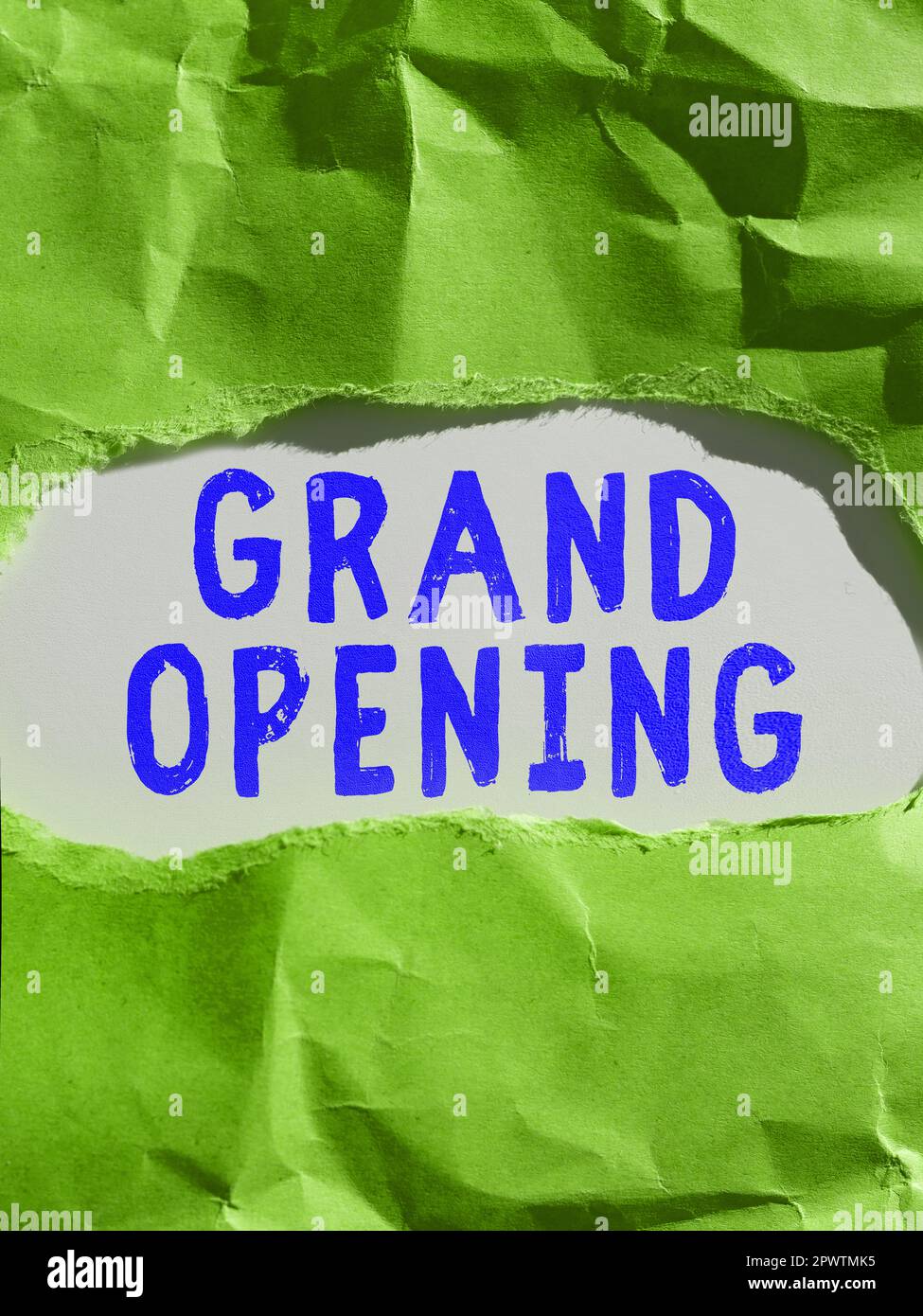 Sign displaying Grand Opening, Word Written on Ribbon Cutting New ...