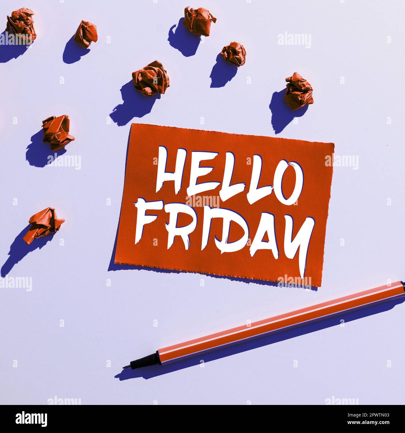 Text showing inspiration Hello Friday, Word Written on Greetings on ...