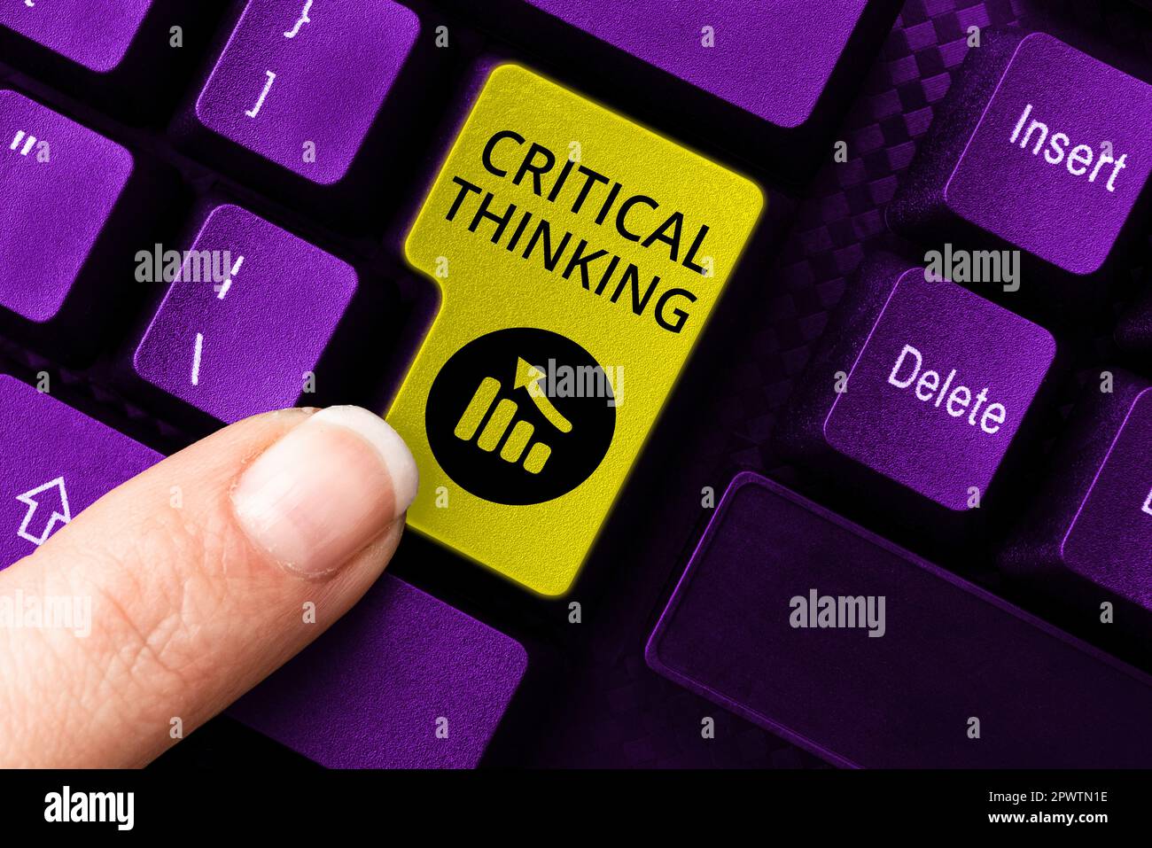 Conceptual display Critical Thinking, Business concept sequence of ...