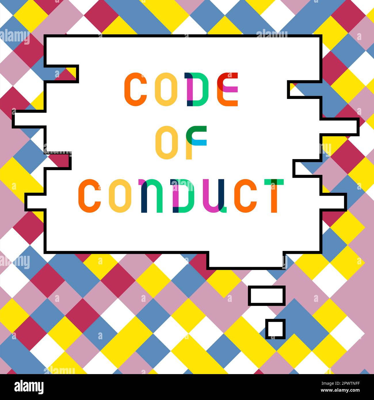 Inspiration showing sign Code Of Conduct, Concept meaning Ethics rules ...