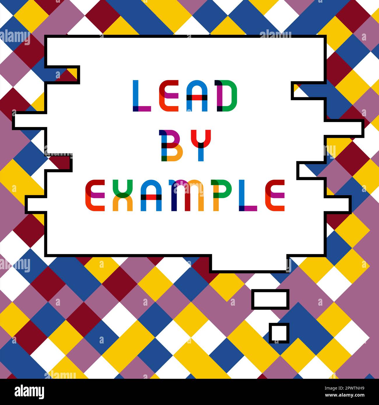 Text showing inspiration Lead By Example, Business idea Be a mentor ...